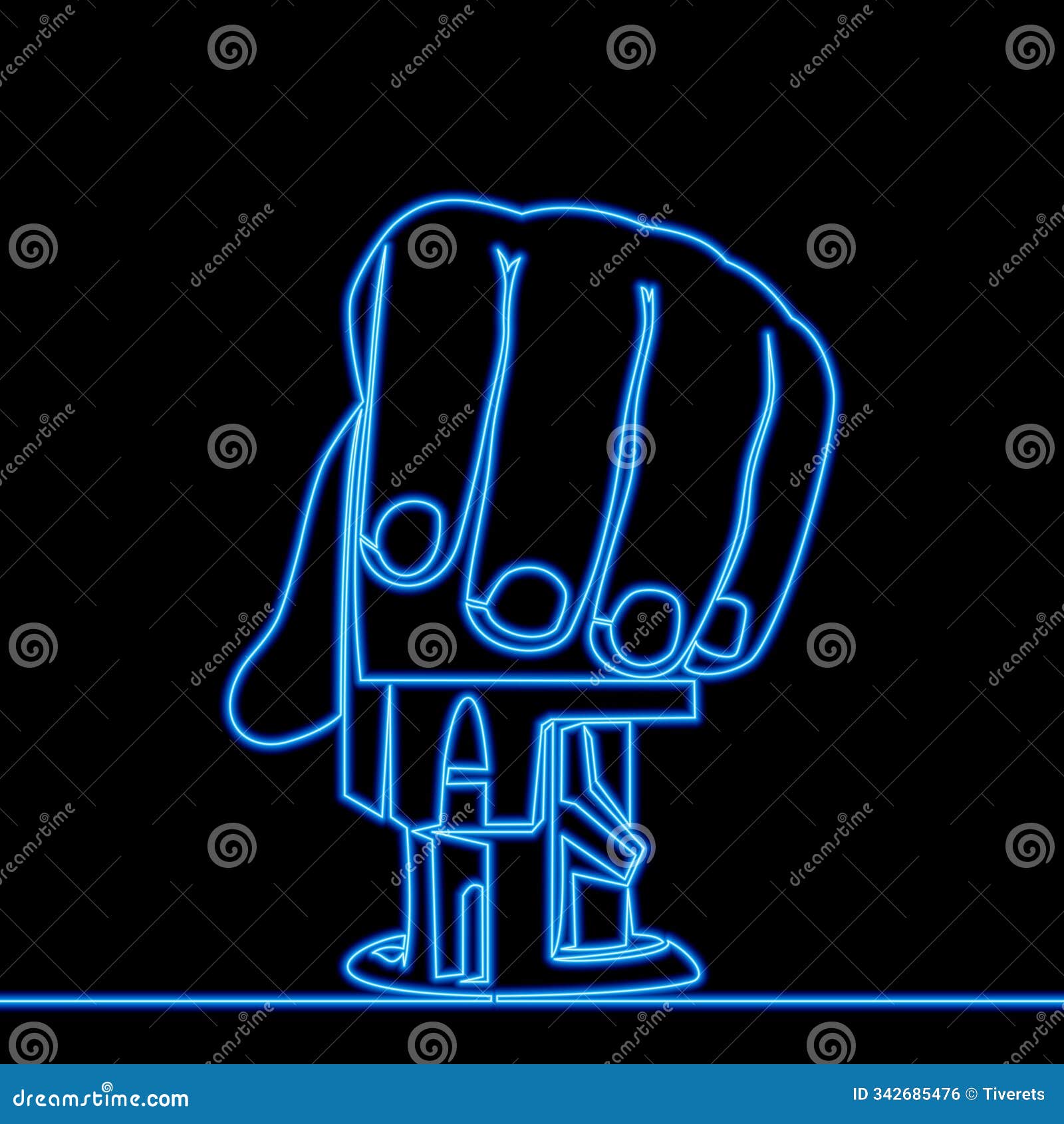 Verification and Approval of Official Document Human Hand Holding ...