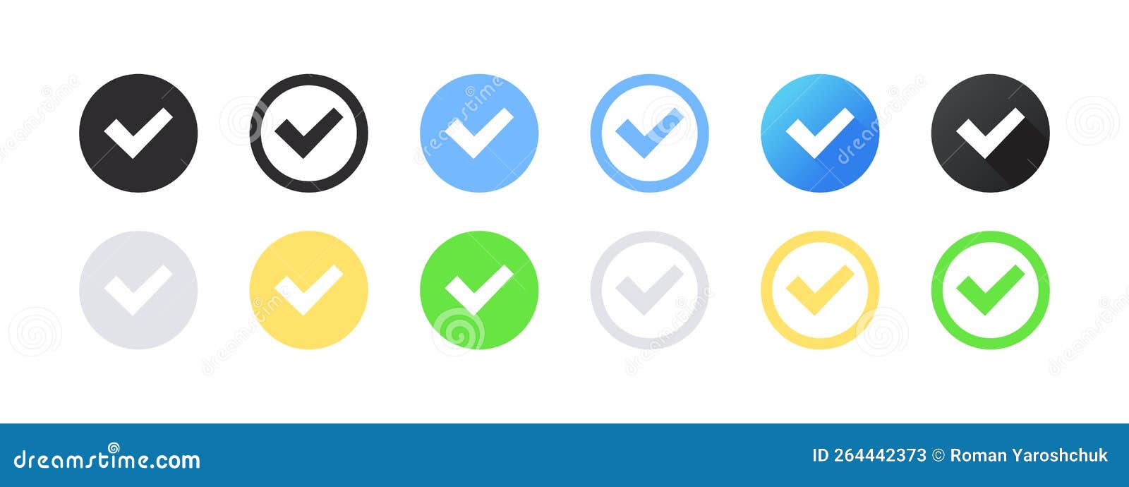 Verification Check Marks. Profile Verification Vector Icons ...
