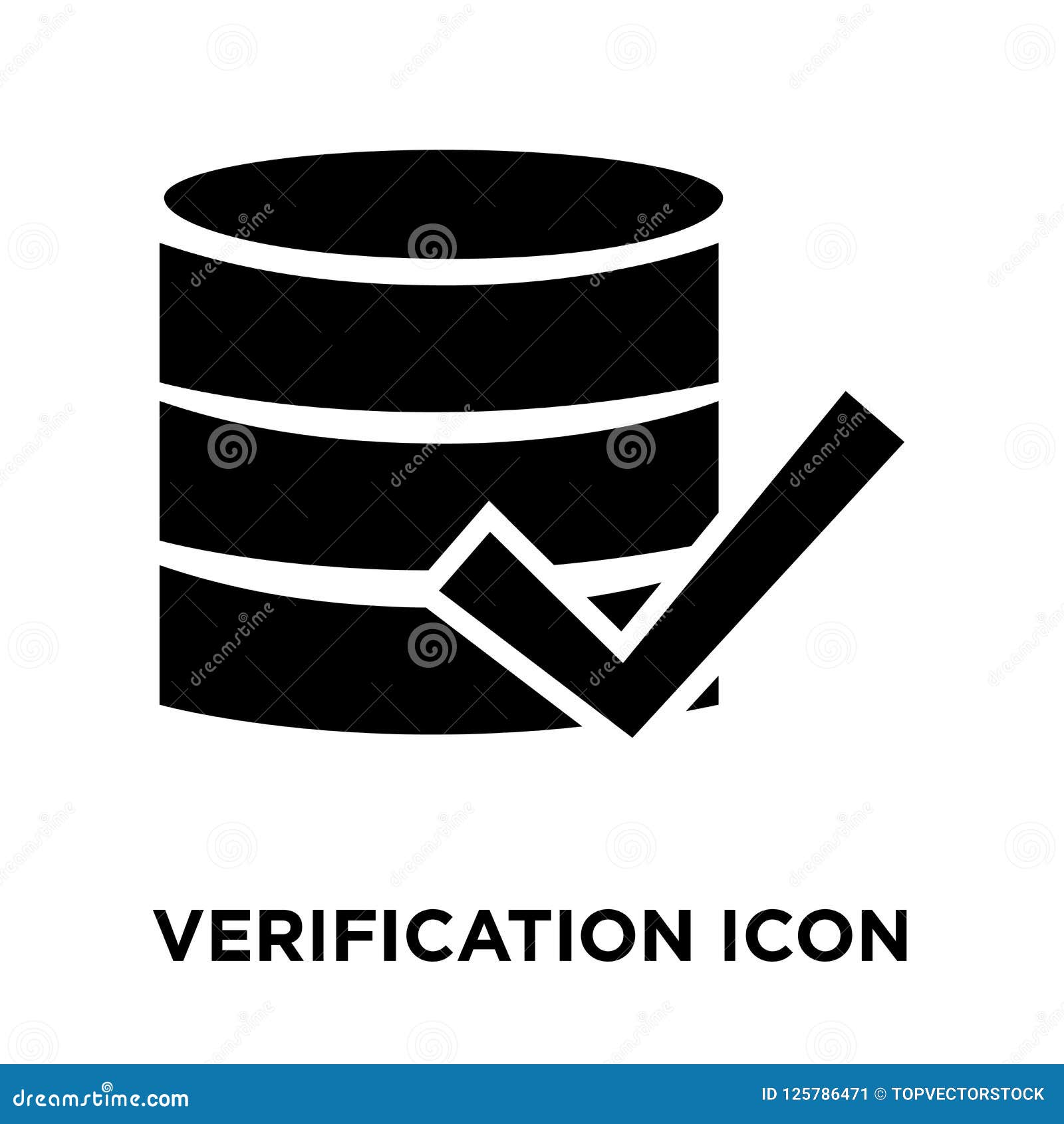 Verification Icon Vector Isolated on White Background, Logo Concept of ...