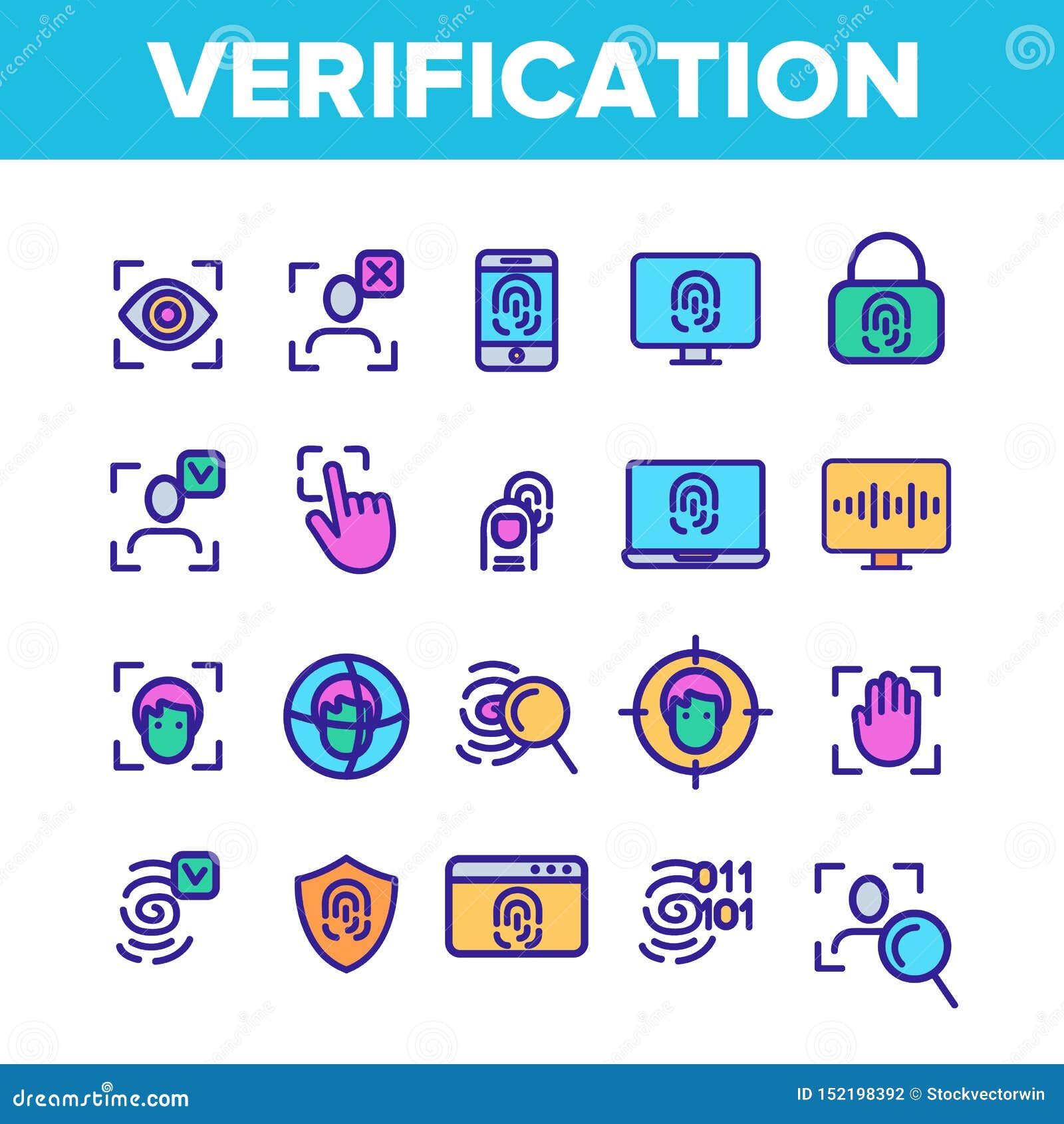 Set Of Pictograms With A Person Of Different Ages. From Baby Girl To ...