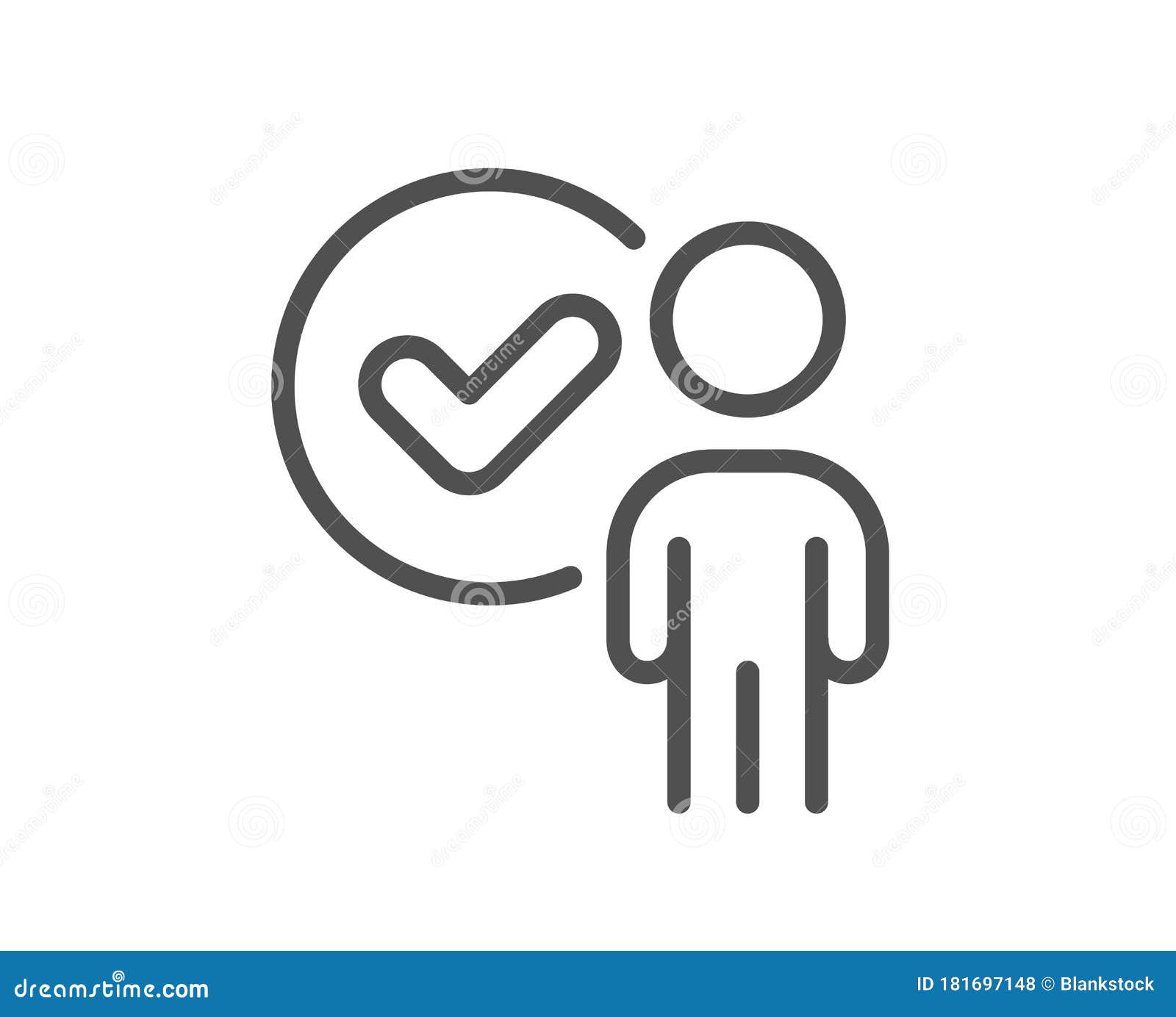 Mix Icon For Accepted, Granted And Recognized Stock Image ...