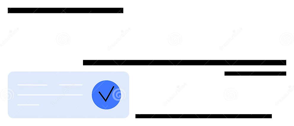 Verification Process with Checkmark Indicating Approval or Completion ...