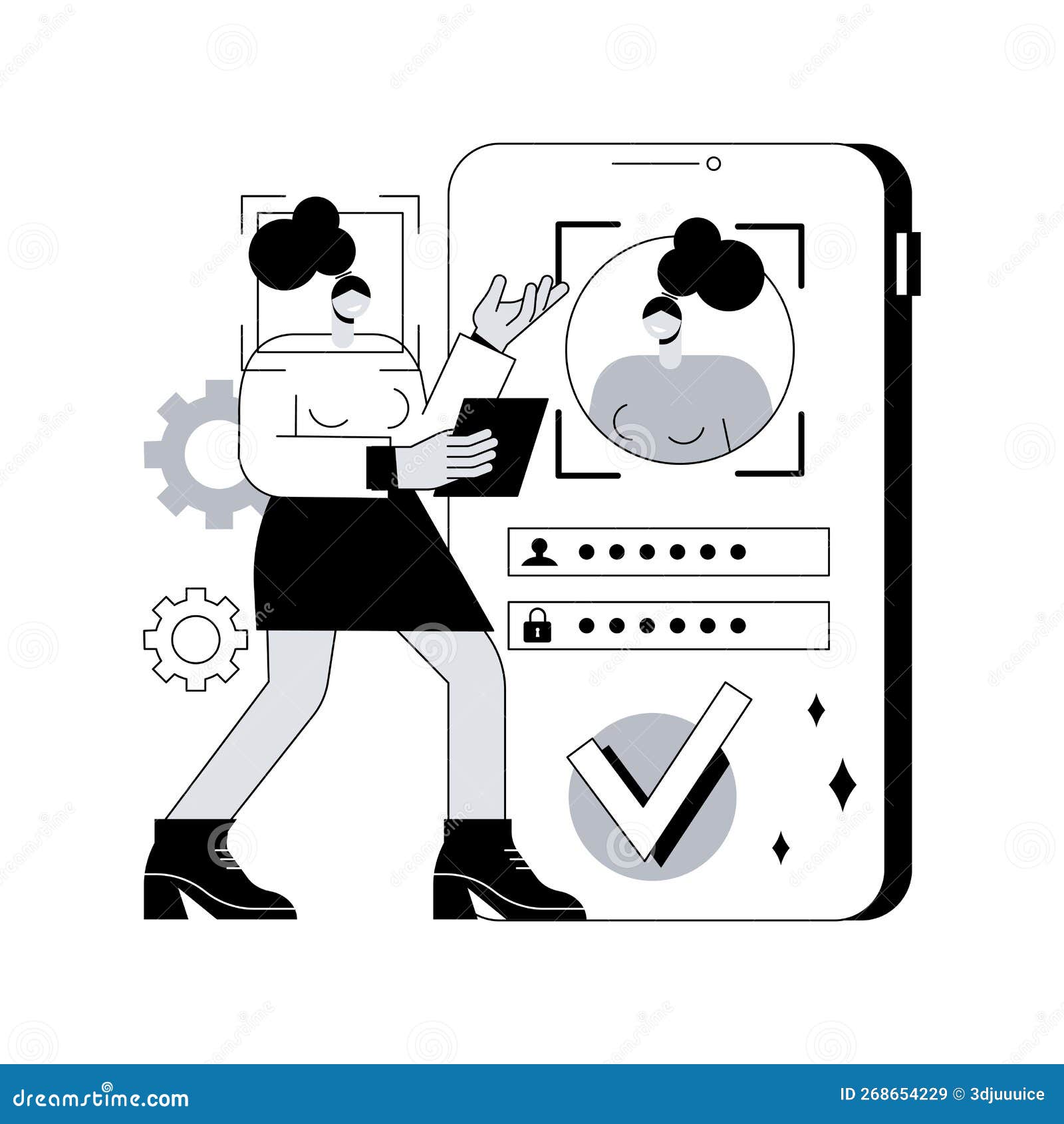 Verification Technologies Abstract Concept Vector Illustration. Stock ...