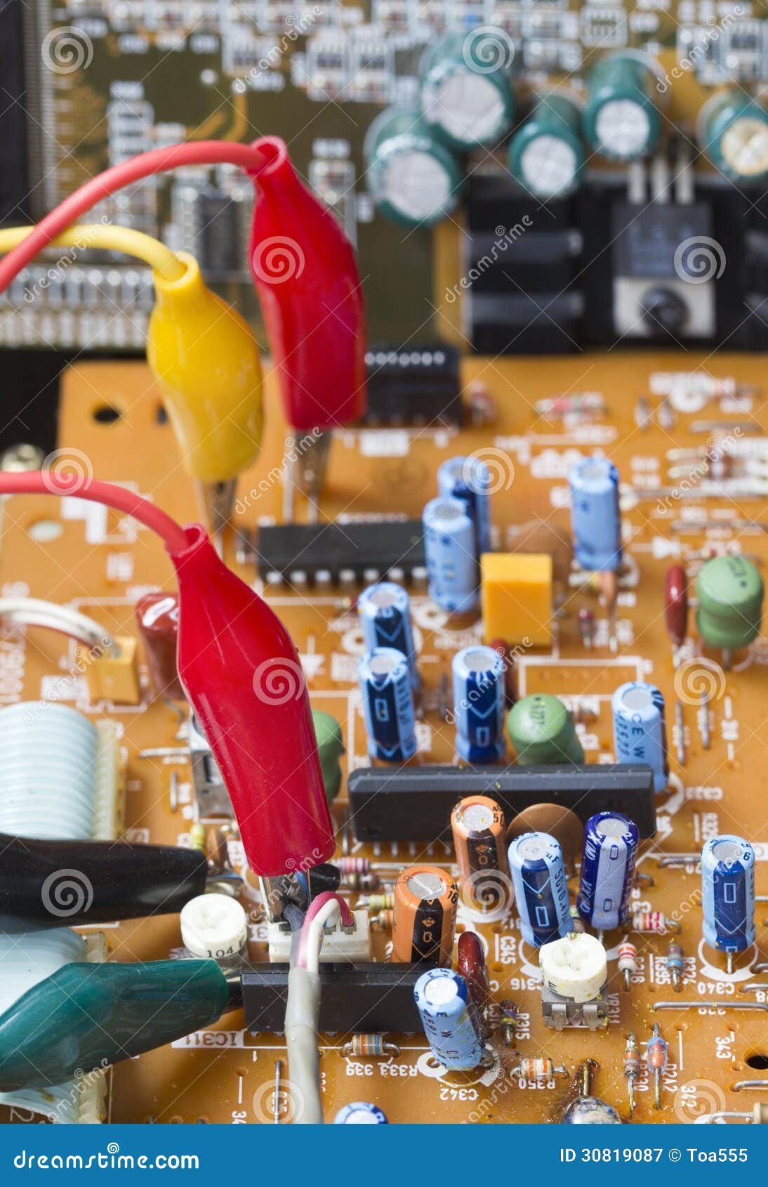 Verification Testing of Electronic Boards Stock Image - Image of chip ...