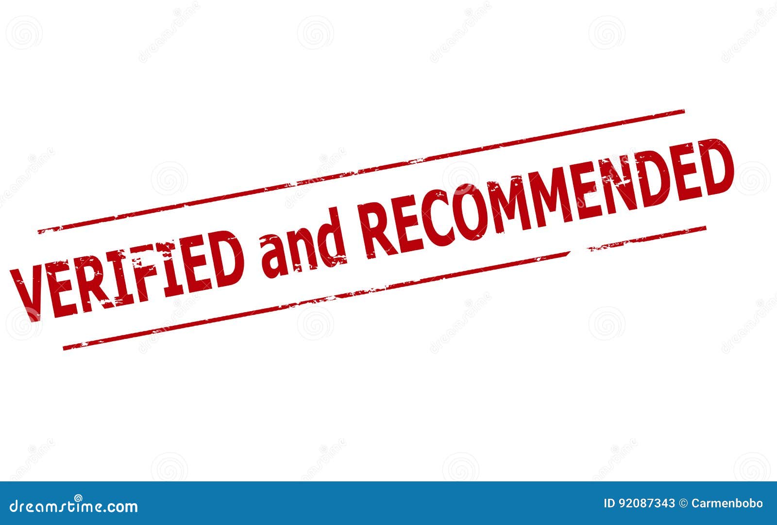 Verificato e raccomandato illustrazione di stock. Illustrazione di ...