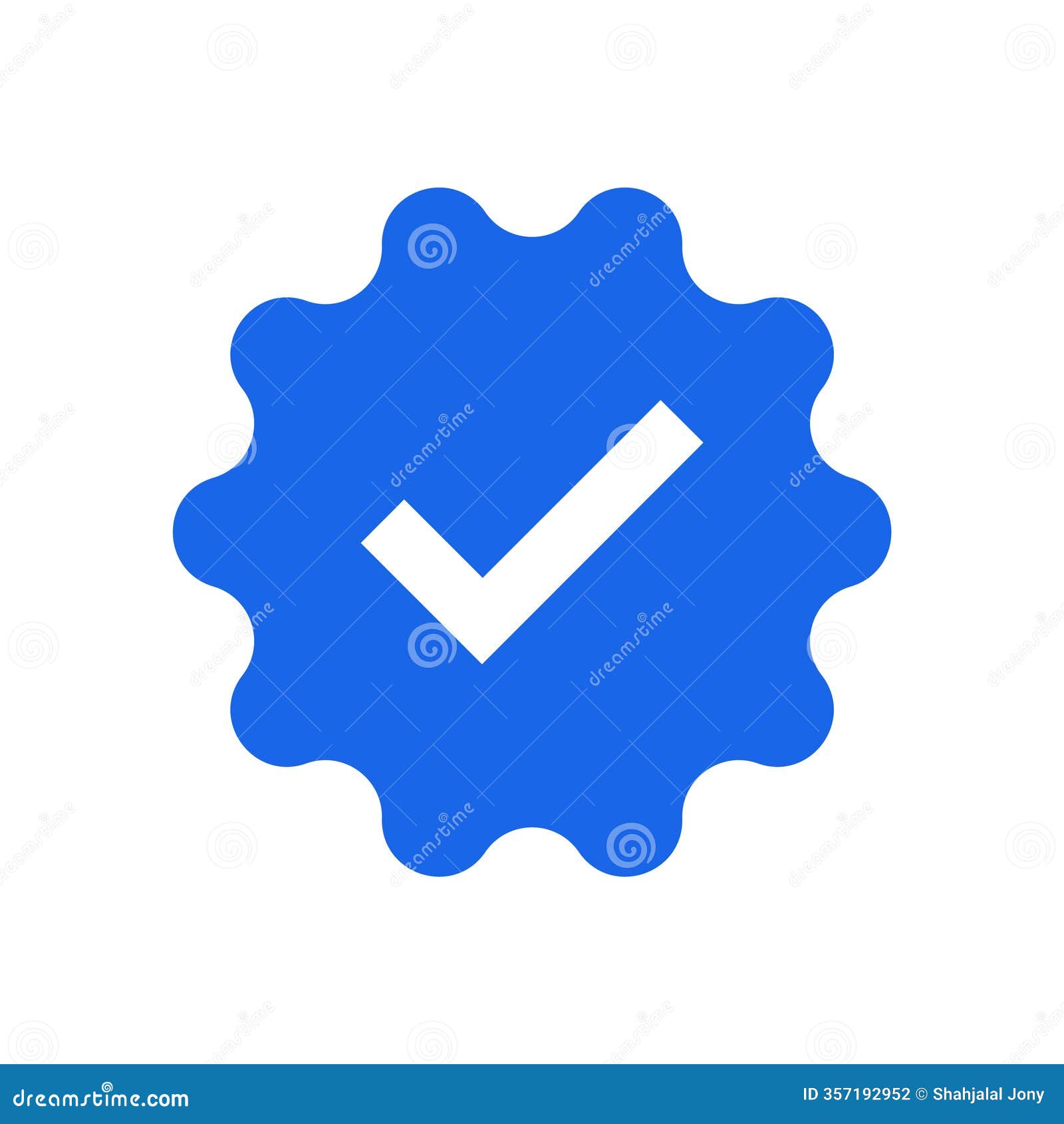 Verified Badge icon stock illustration. Illustration of symbol - 357192952