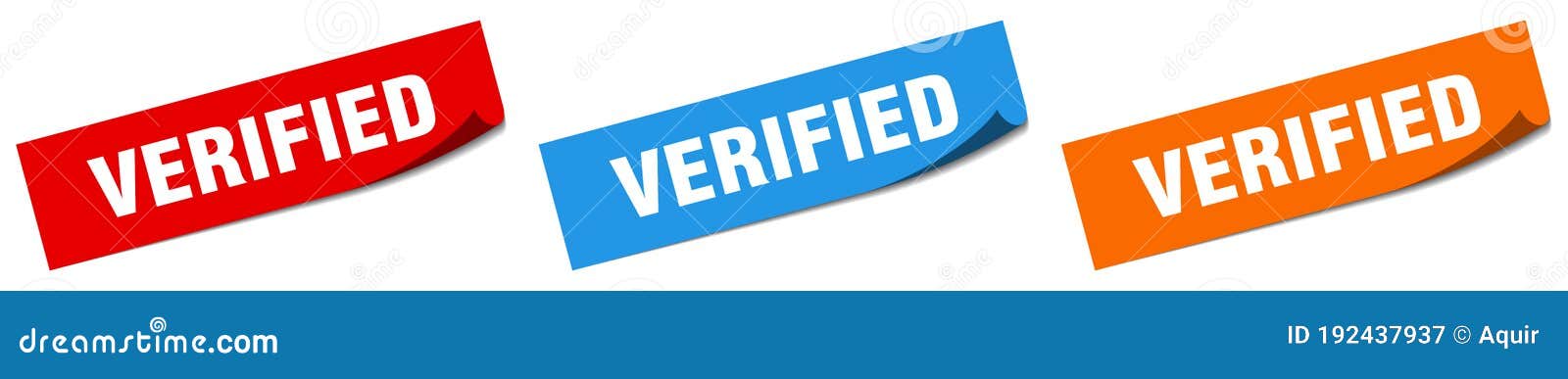 Verified Banner. Verified Speech Bubble Label Set. Stock Vector ...