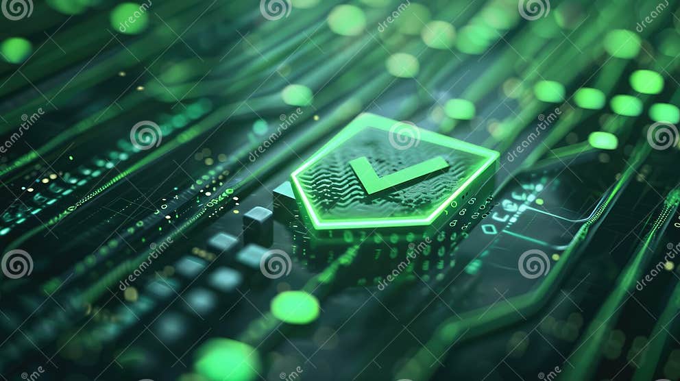 Verified Credentials on a Digital Screen with Green Checkmark and ...