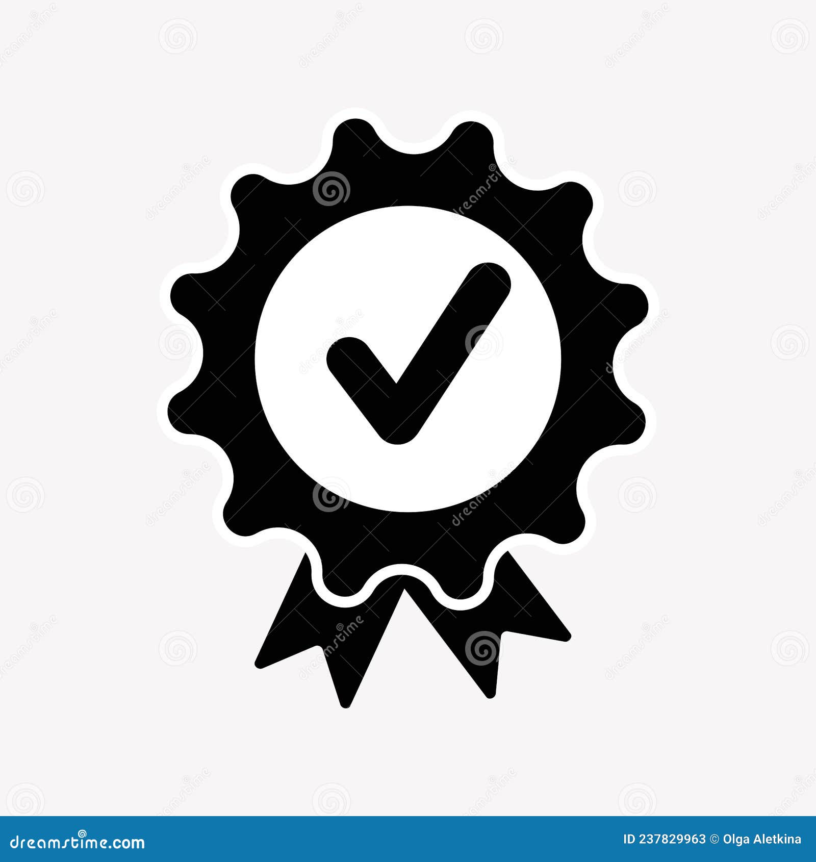 Verified Icon for Twitter Verification Batch Jn the Background Stock ...