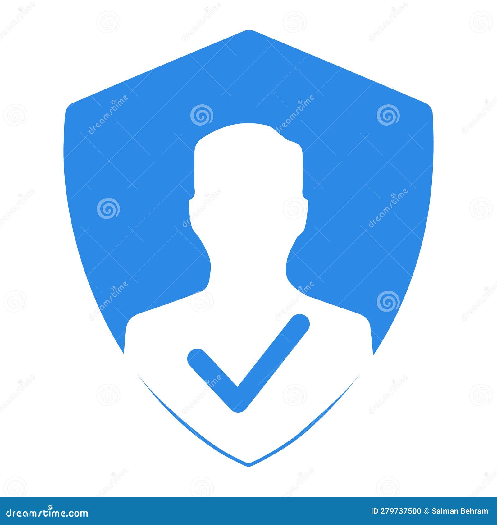 Verified Shield with Check Mark Security Icon Vector Illustration Stock ...