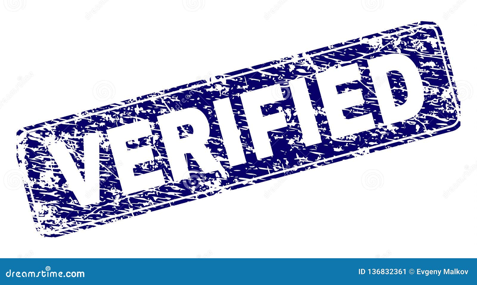 Grunge VERIFIED Framed Rounded Rectangle Stamp Stock Vector ...