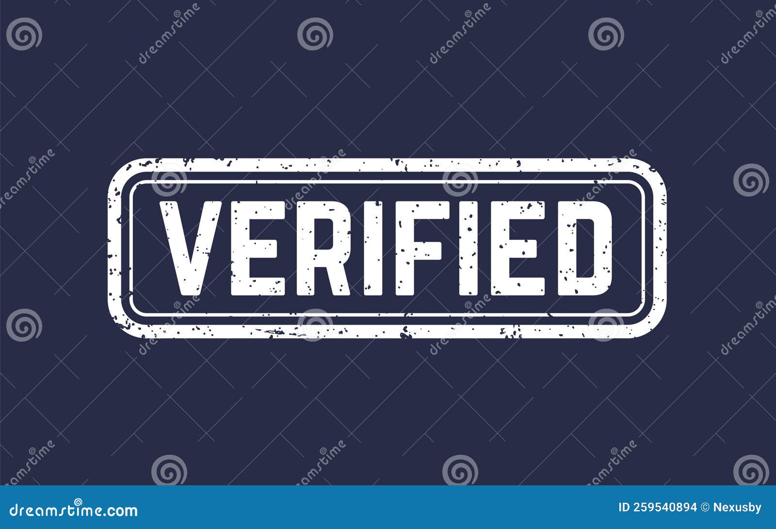 Verified Stamp Cartoon Vector | CartoonDealer.com #105266325