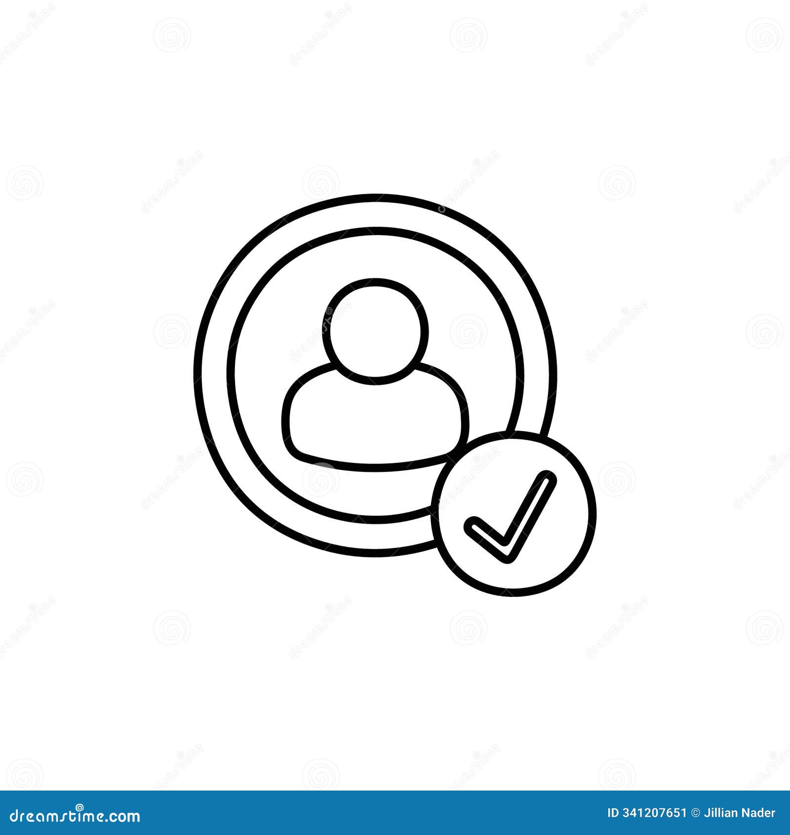 Verified User Icon Flat Logo Isolated Symbol Stock Illustration ...