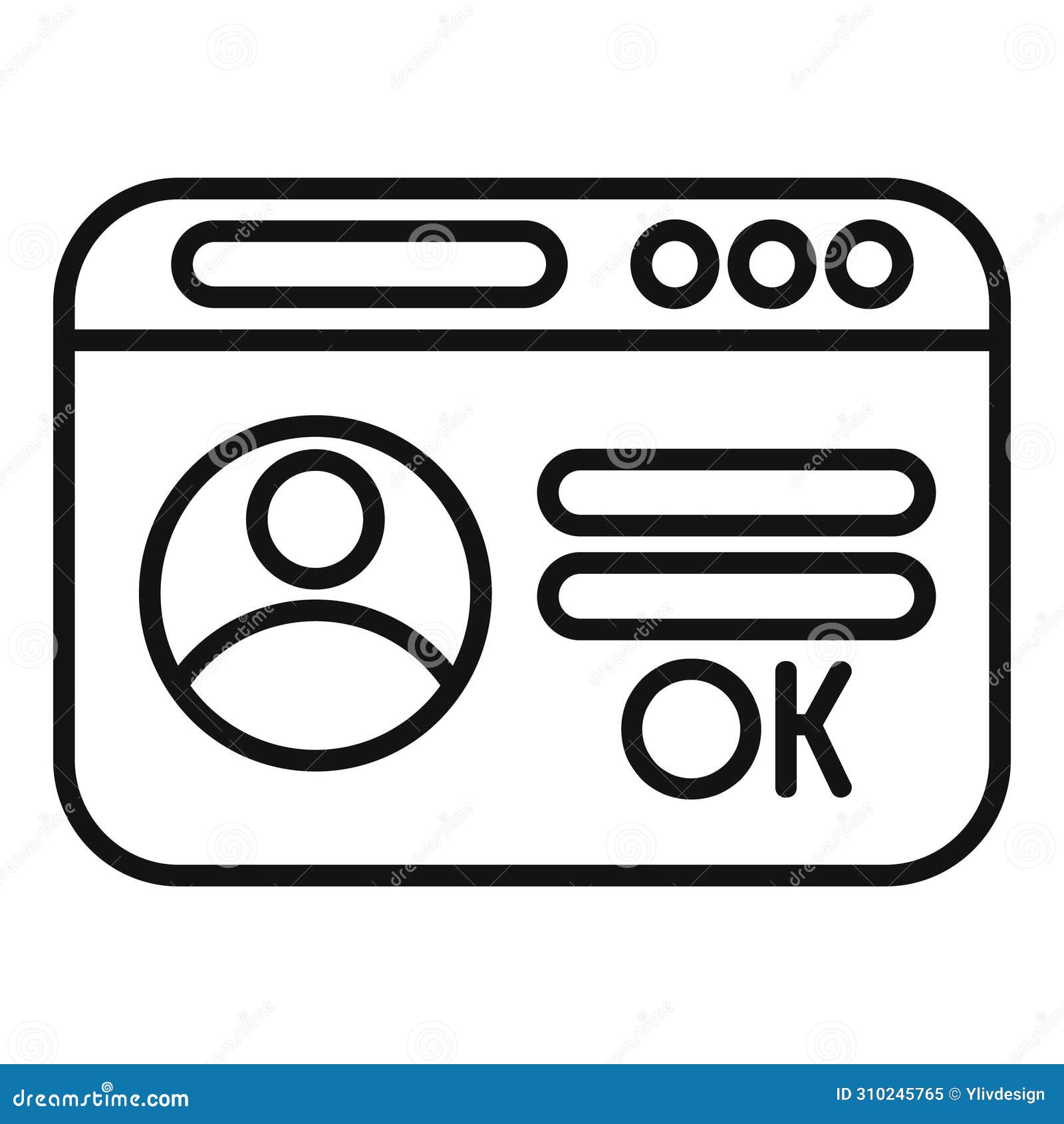 Verify Login User Icon Outline Vector. Online Registration Web Stock ...