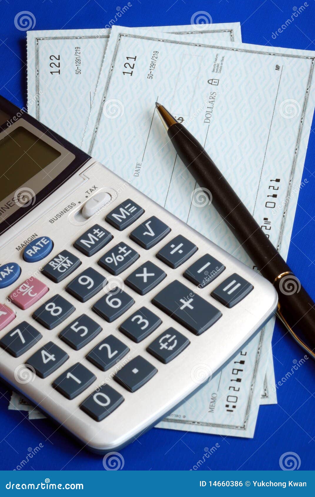 Verify and Pay the Bills by Writing Checks Stock Photo - Image of bills ...