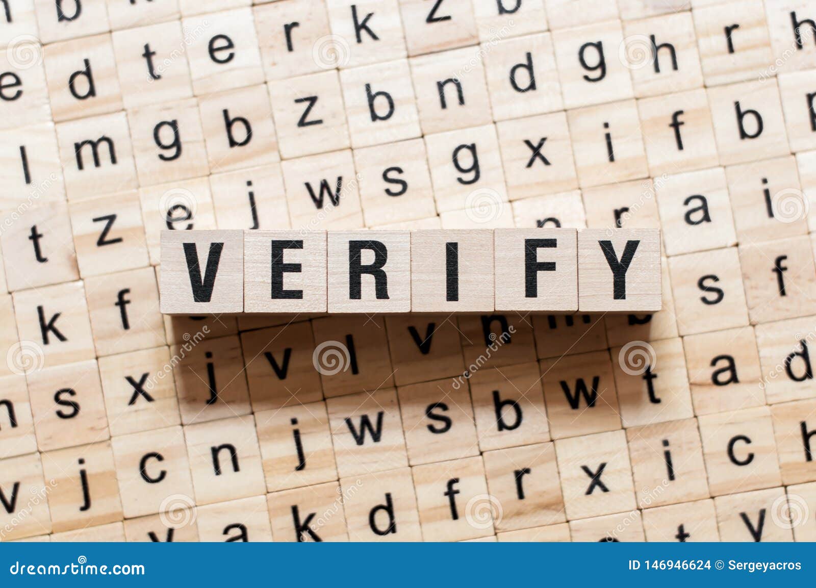 Verify Word Concept On Cubes Stock Photo | CartoonDealer.com #146946624