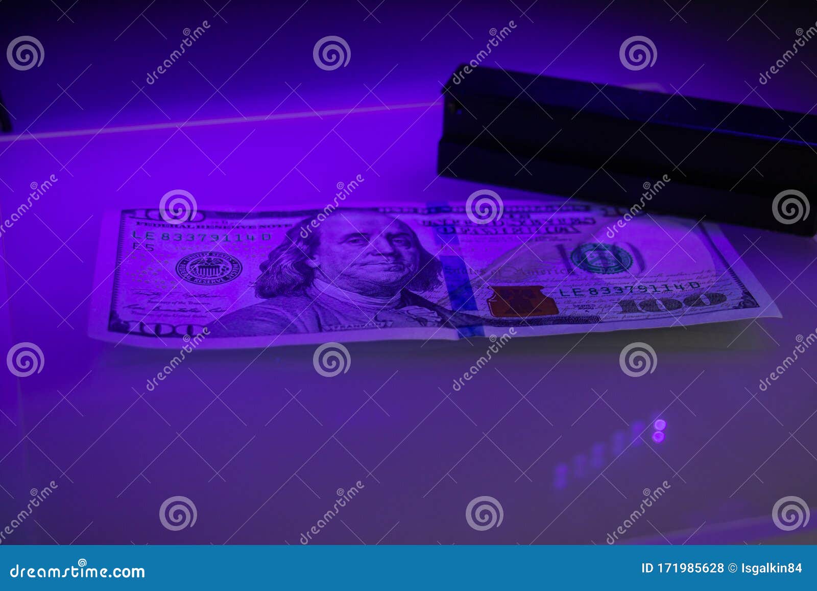 Verifying the Authenticity of the Dollars Stock Photo - Image of crisis ...