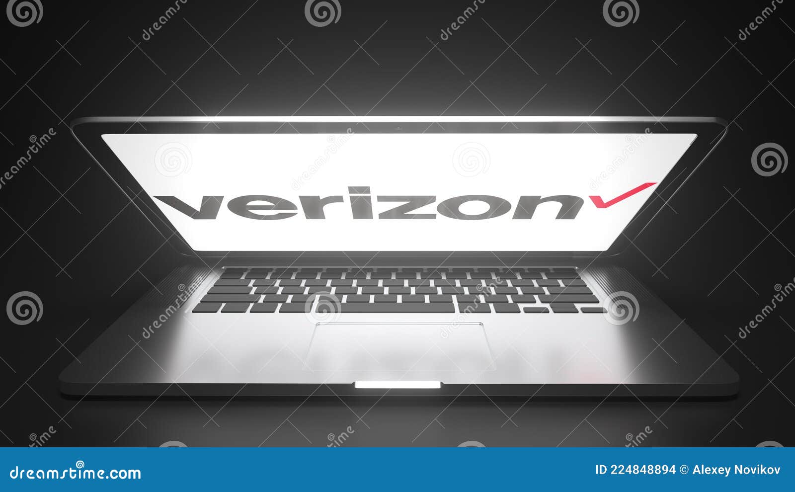 VERIZON Logo on the Display of a Portable Computer, Editorial ...