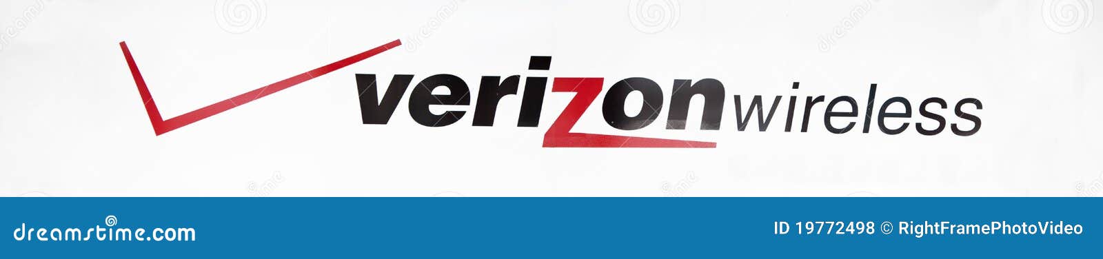 Verizon store sign editorial stock photo. Image of corporation - 19772498