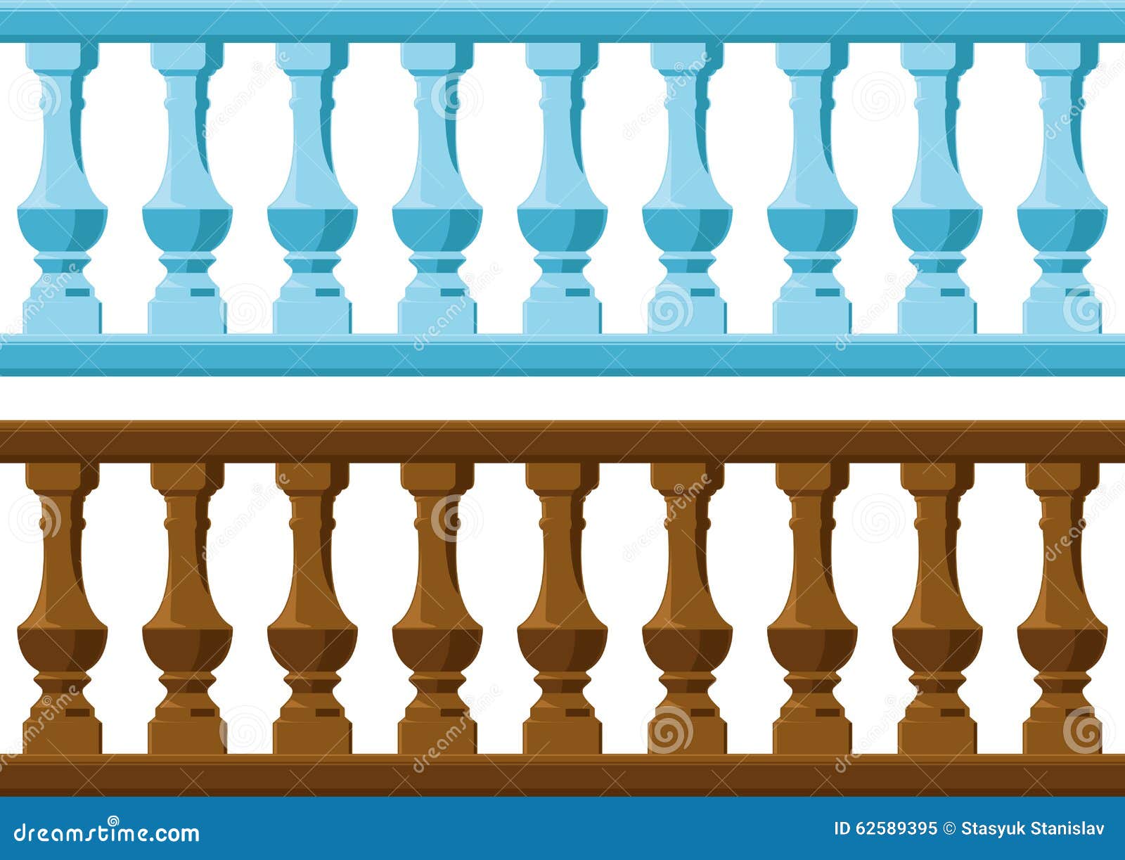 Verja De Madera Y De La Piedra Ilustración del Vector - Ilustración de ...