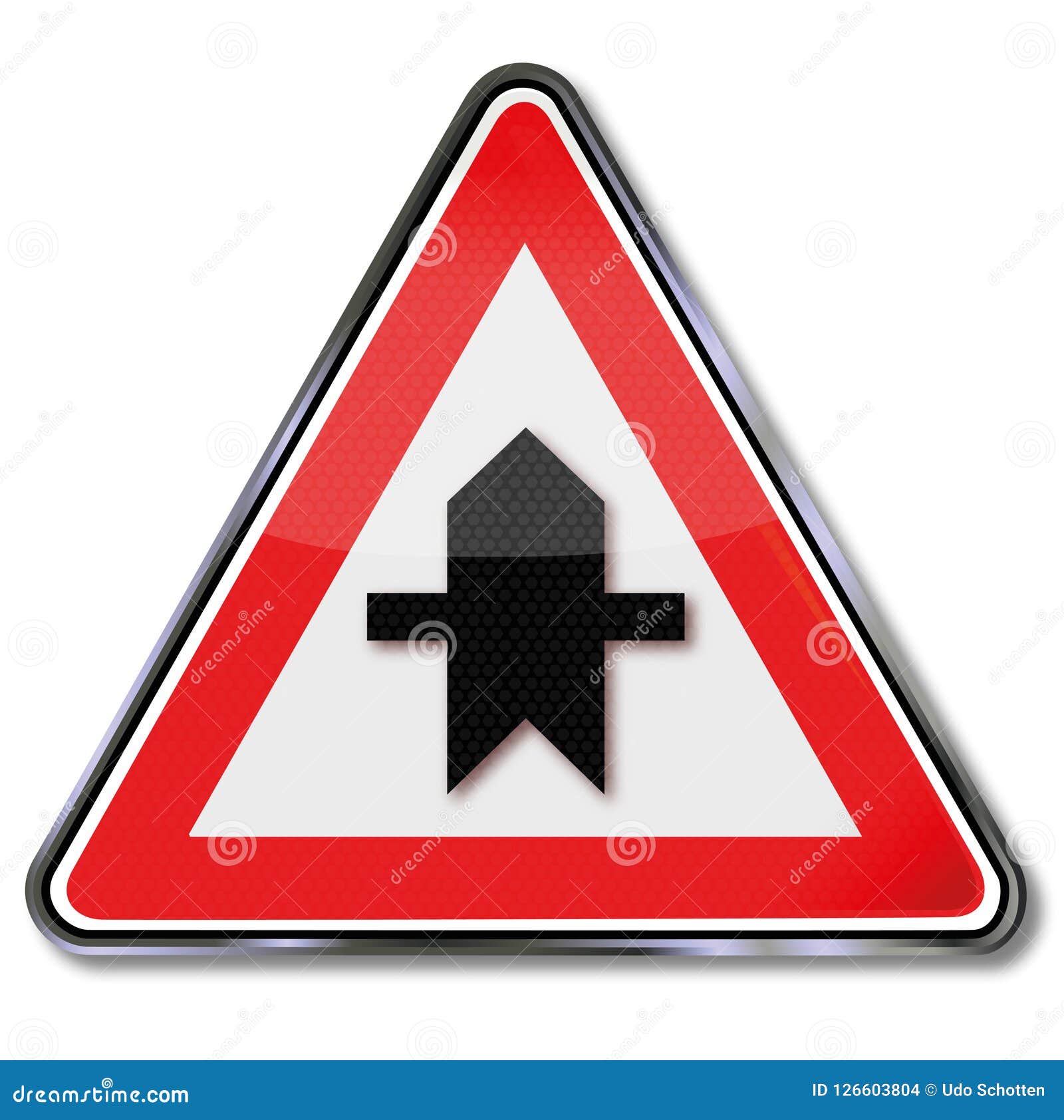Priority for the Next Intersection Stock Vector - Illustration of ...