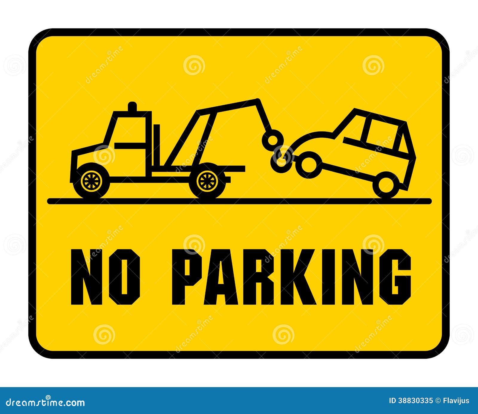 Verkehrszeichen - Parkverbot Vektor Abbildung - Illustration von ...