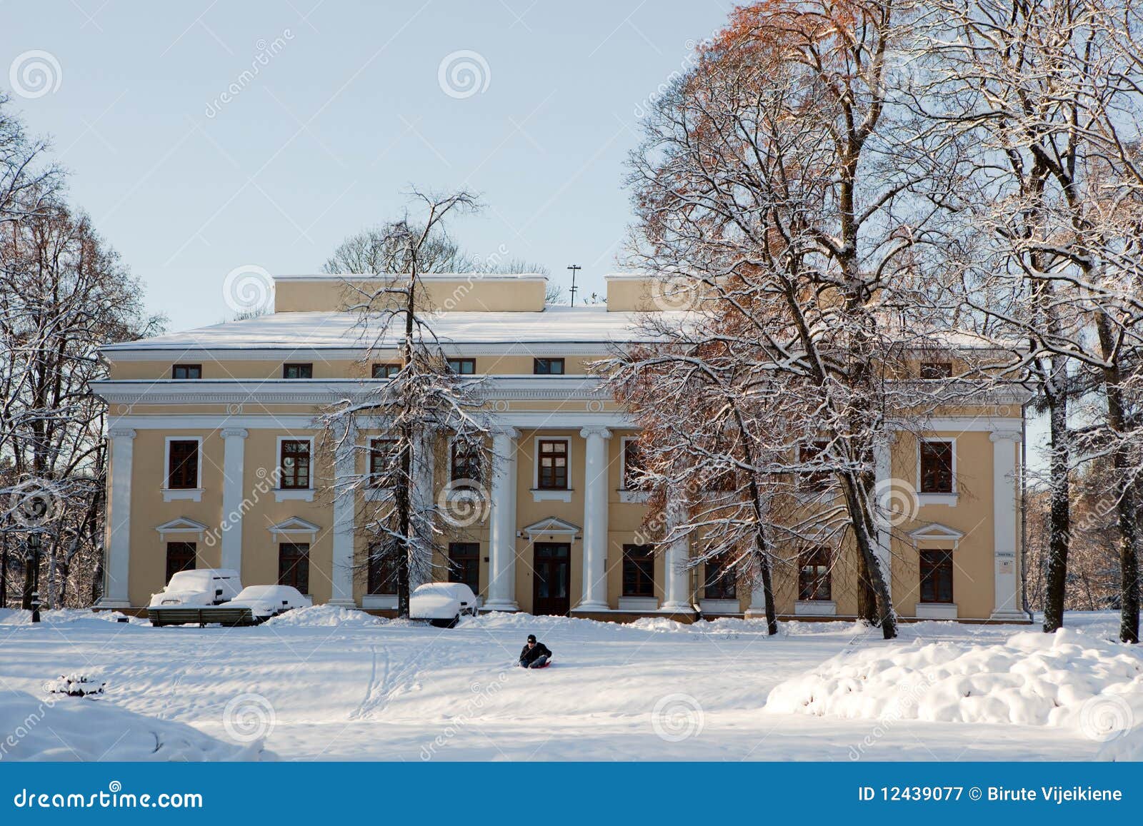 Verkiu palace in Vilnius stock image. Image of verkiai - 12439077