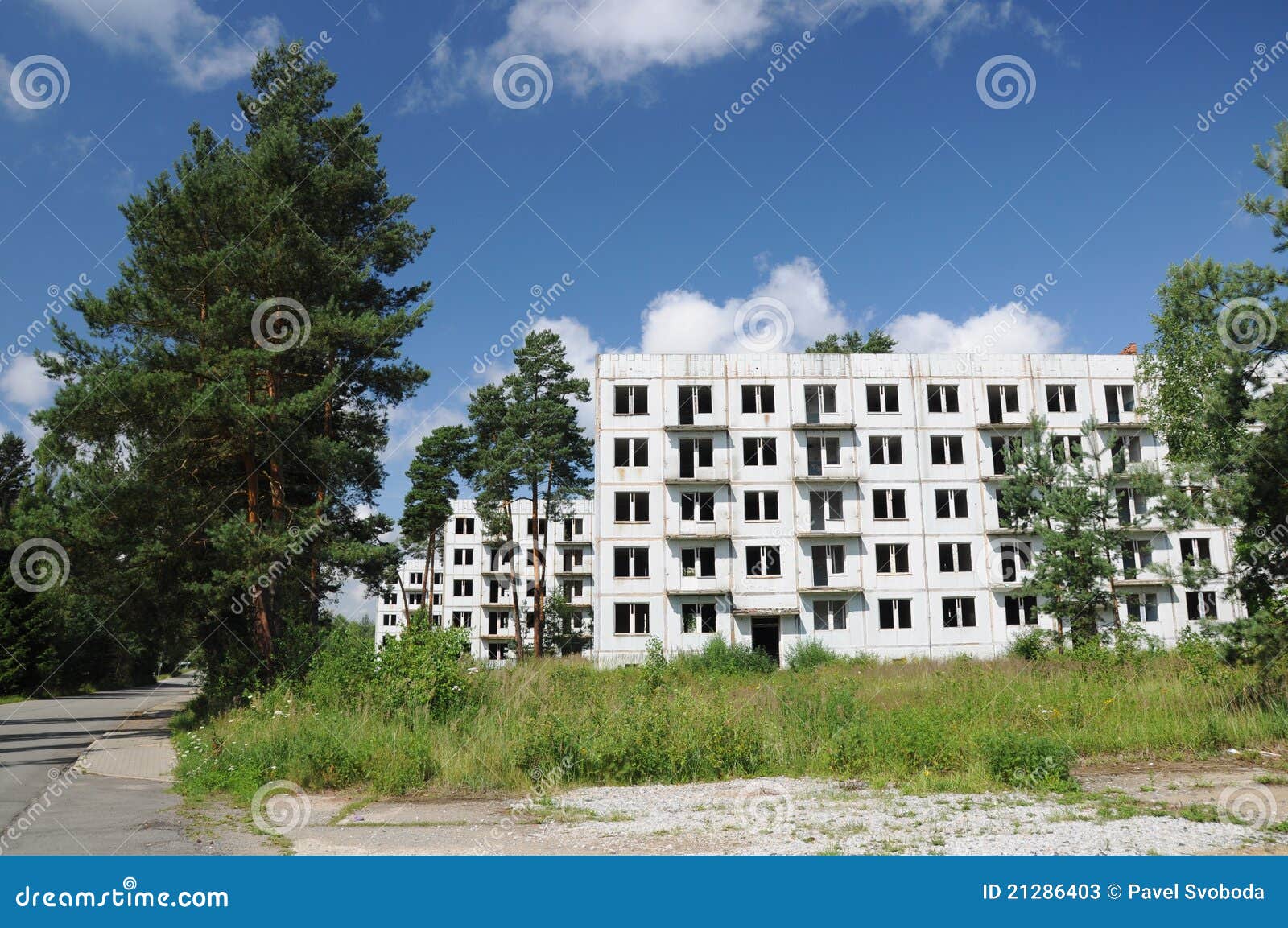 Verlassene Stadt, Tschechische Republik Stockbild - Bild von zentral ...
