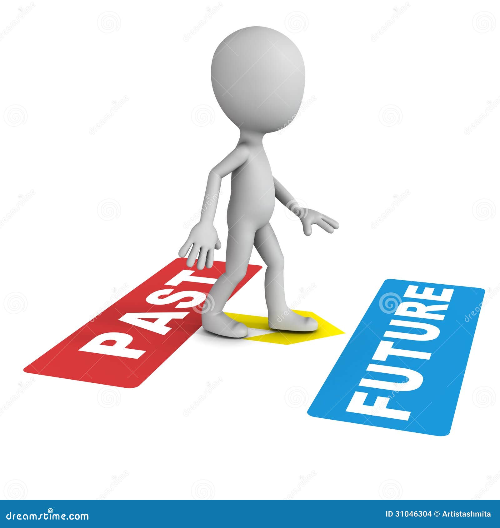 Verleden aan toekomst stock illustratie. Illustratie bestaande uit ...