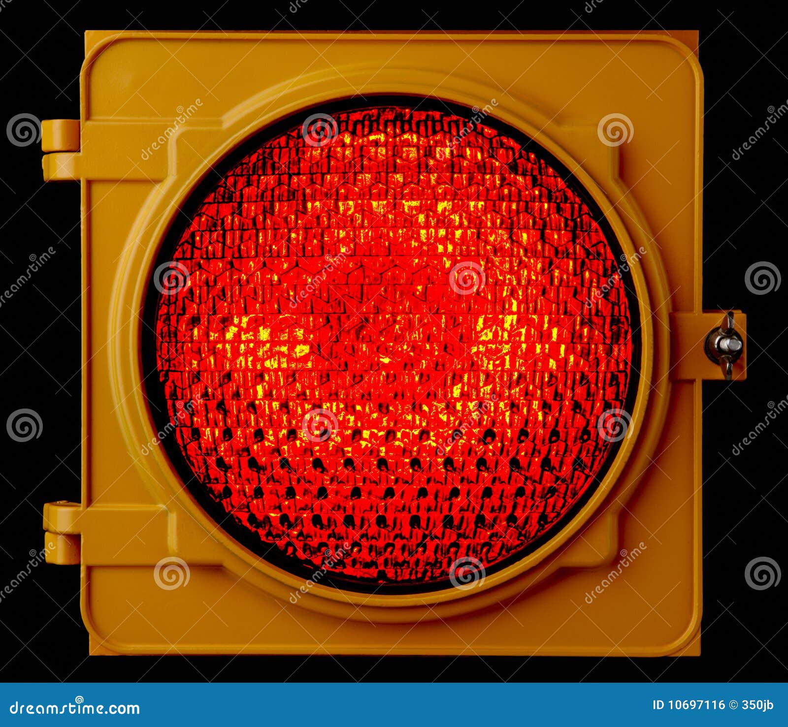 Verlicht Rood Verkeerslicht Stock Foto - Image of geel, verkeer: 10697116