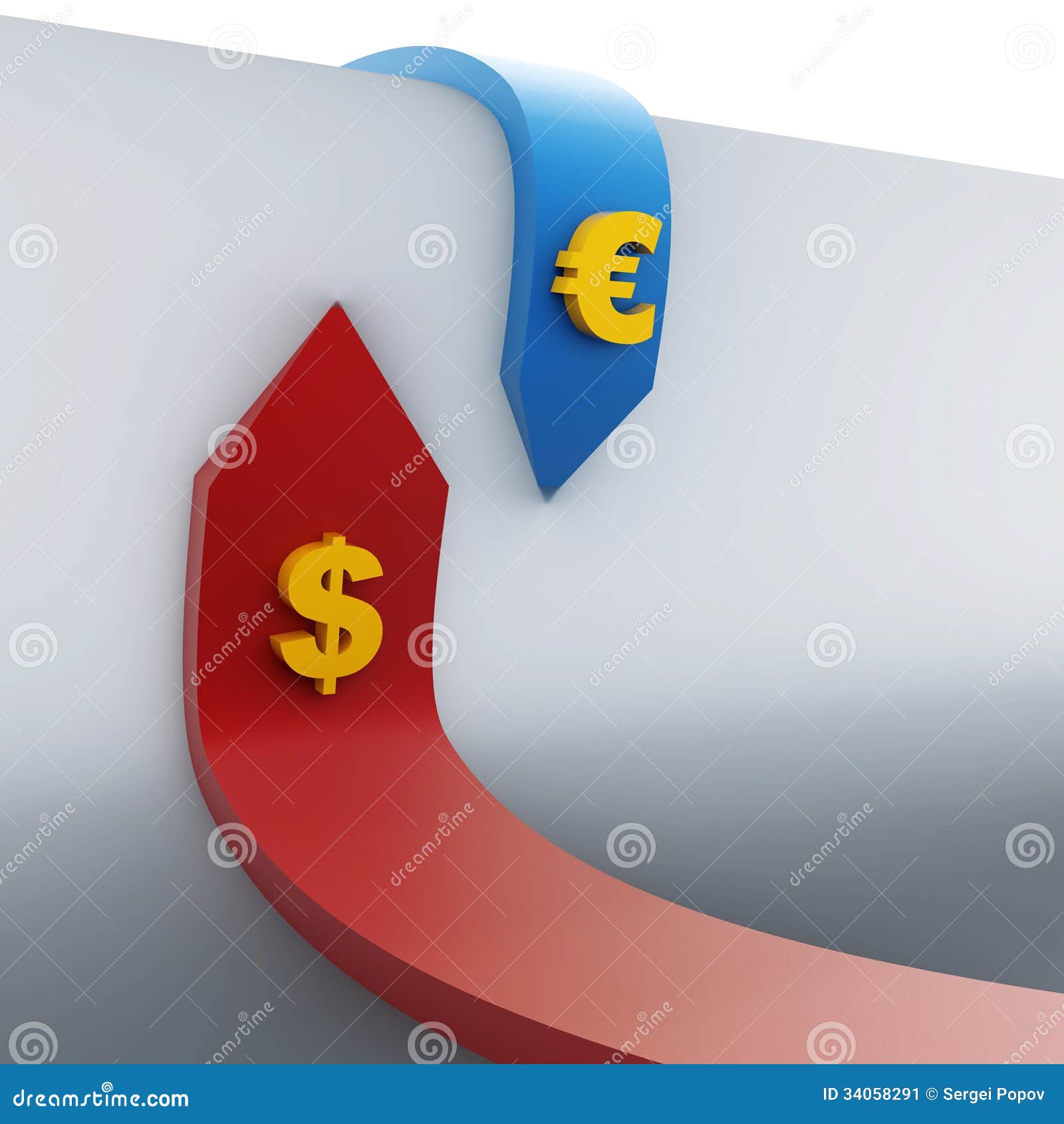 Vermelho E Azul O Sentido Oposto Ilustração Stock - Ilustração de ...