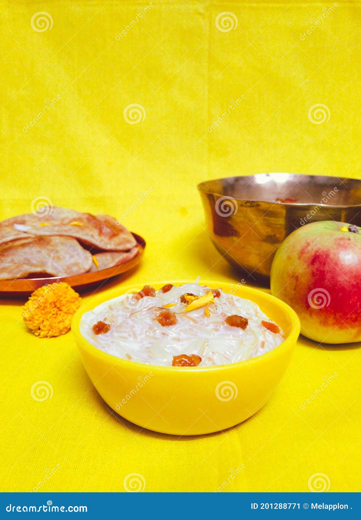 Vermicelli Kheer Or Seviyan,an Indian Dessert Made Of Semolina Noodles ...