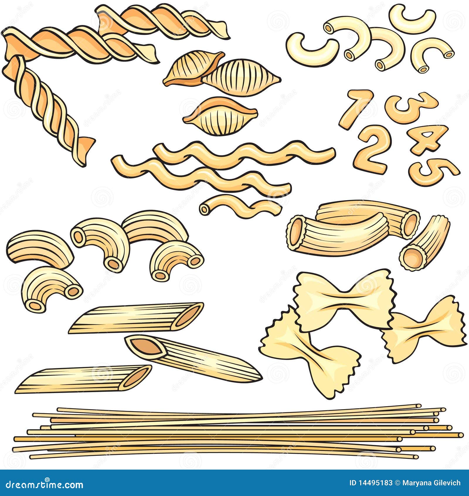 Spaghetti Pasta Packaging Template Isolated Vector Illustration ...