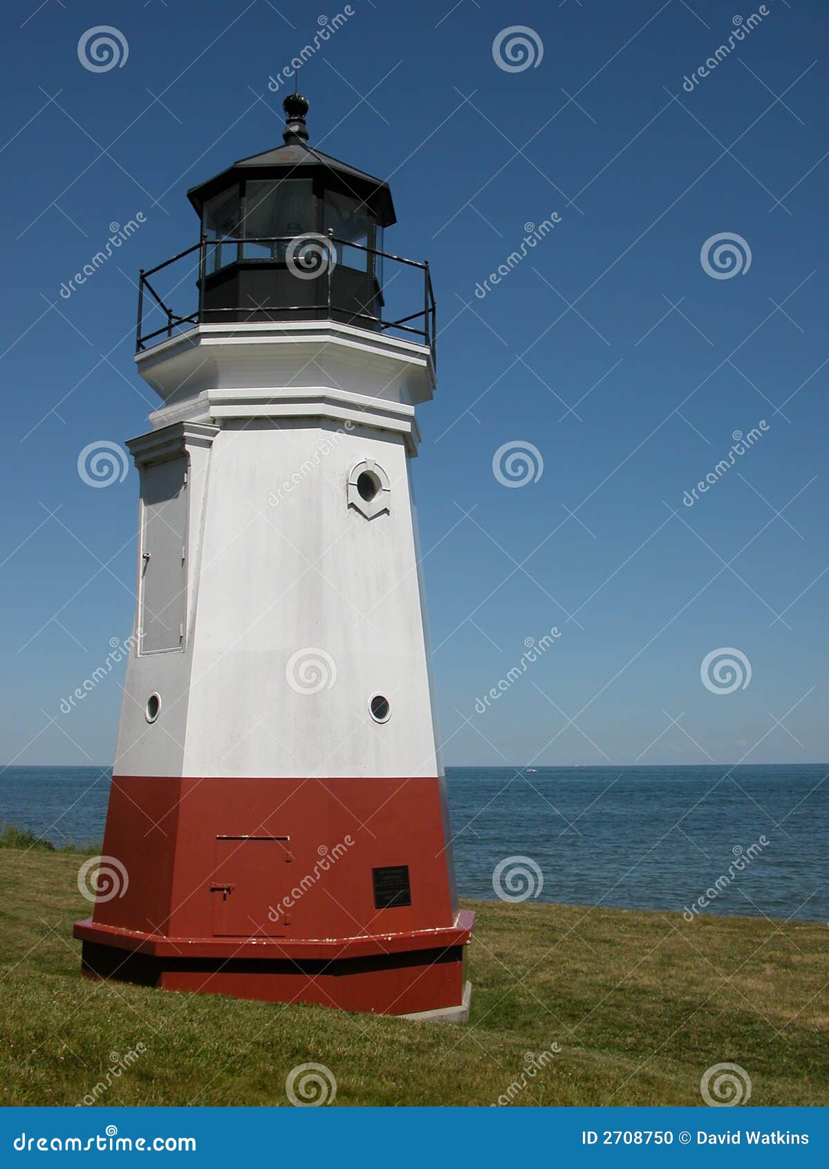 Vermilion Lighthouse stock photo. Image of light, erie - 2708750