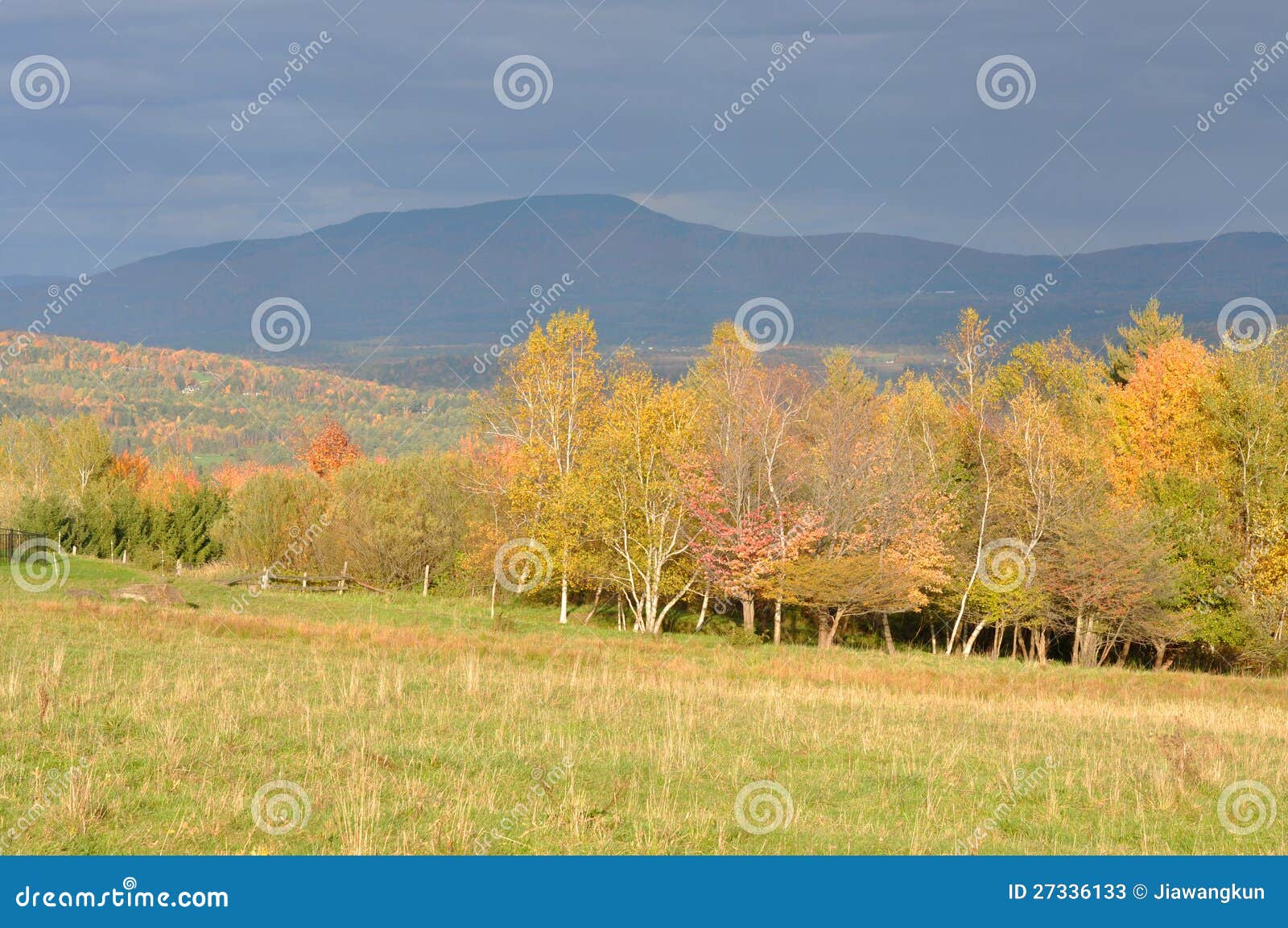 Vermont Fall Foliage, Mount Mansfield, Vermont Stock Image - Image of ...