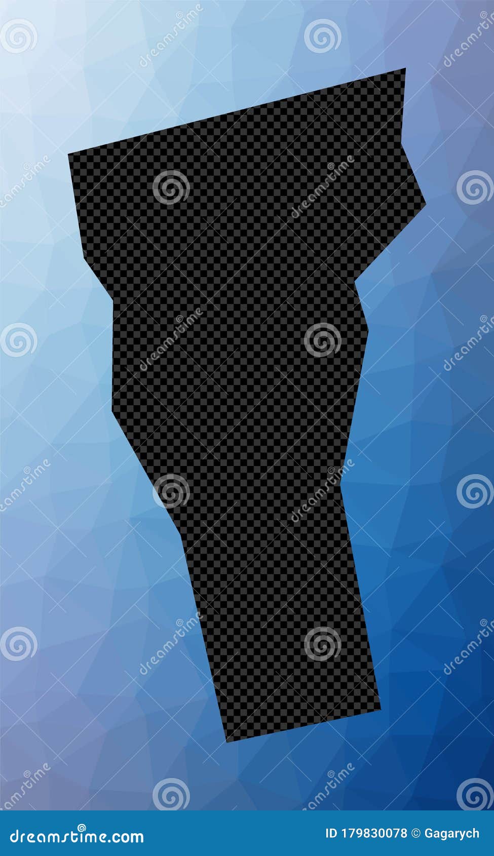 Vermont geometric map. stock vector. Illustration of poly - 179830078