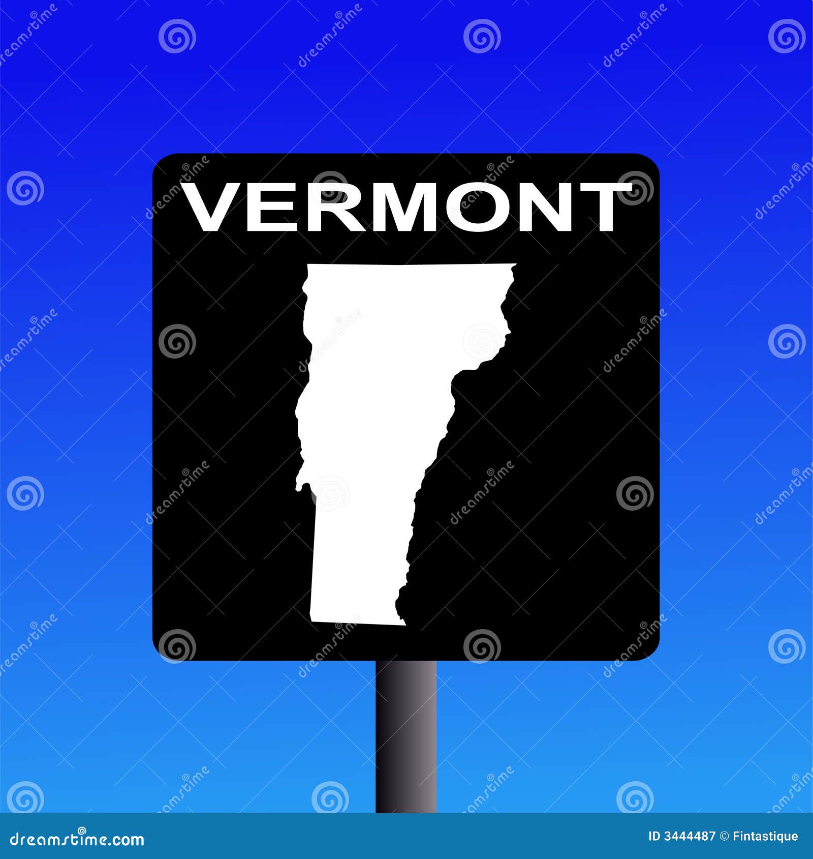 Vermont highway sign stock vector. Illustration of indication - 3444487