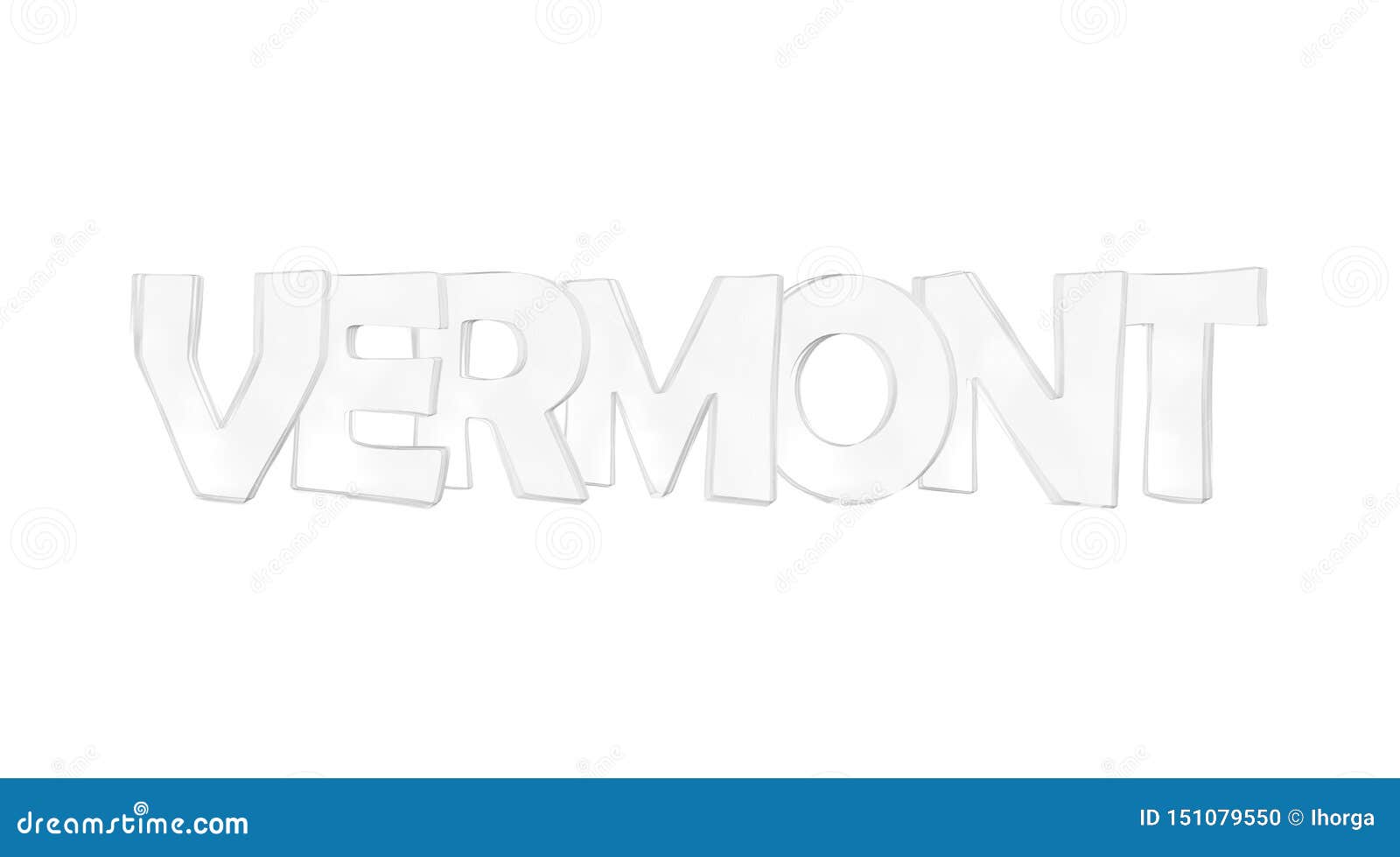 Vermont Map Isolated On White Background. VT Map, Usa State Map Stock ...