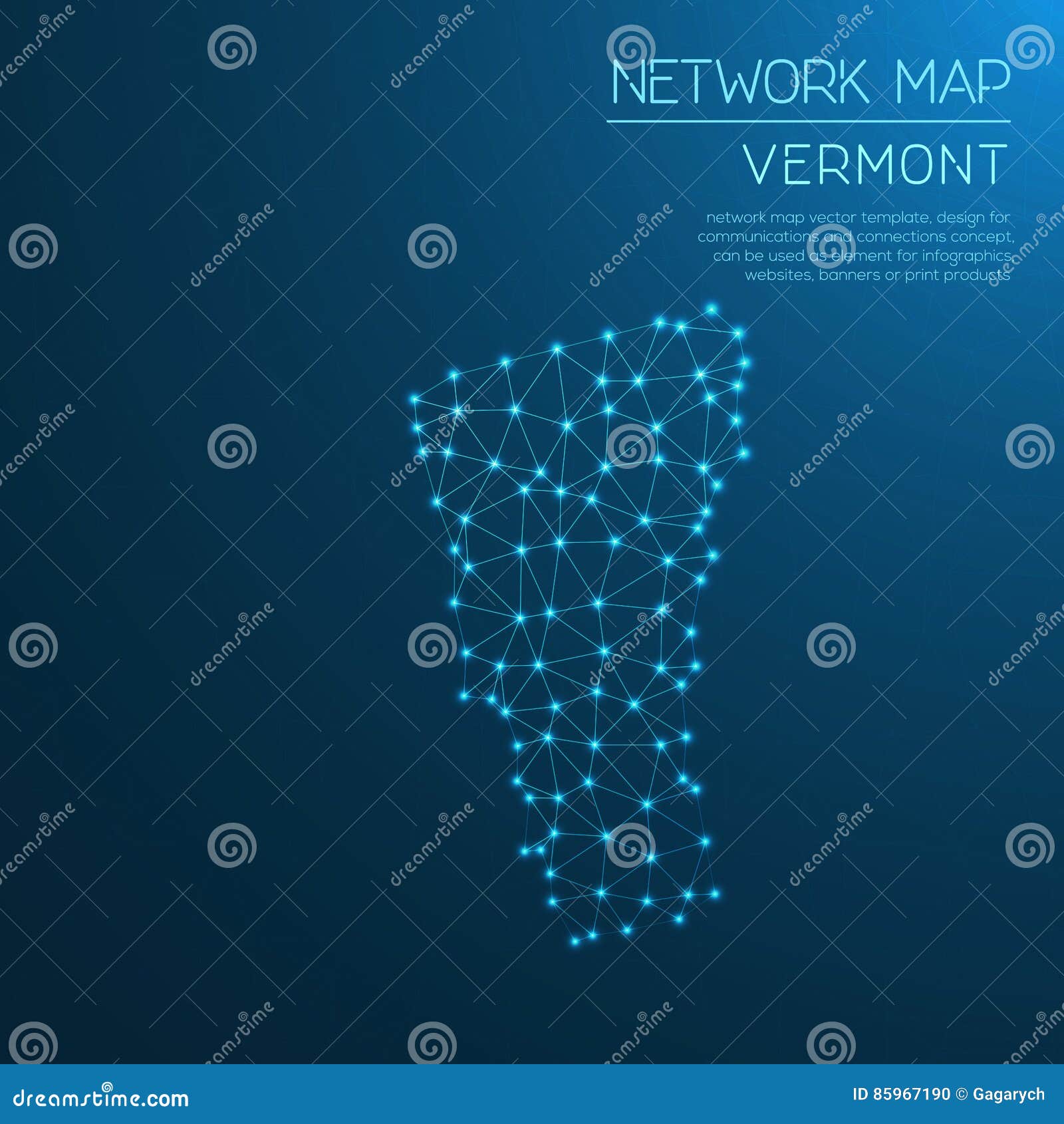 Vermont network map. stock vector. Illustration of citizenship - 85967190