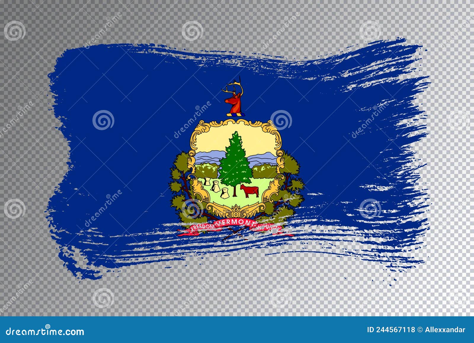 Vermont State Flag, Vermont Flag Stock Illustration - Illustration of ...