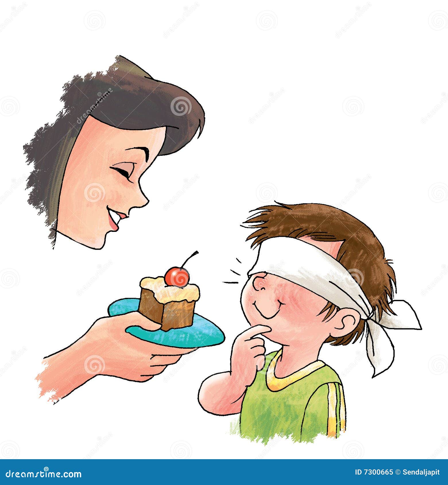 Vermutung stock abbildung. Illustration von blind, verziert - 7300665