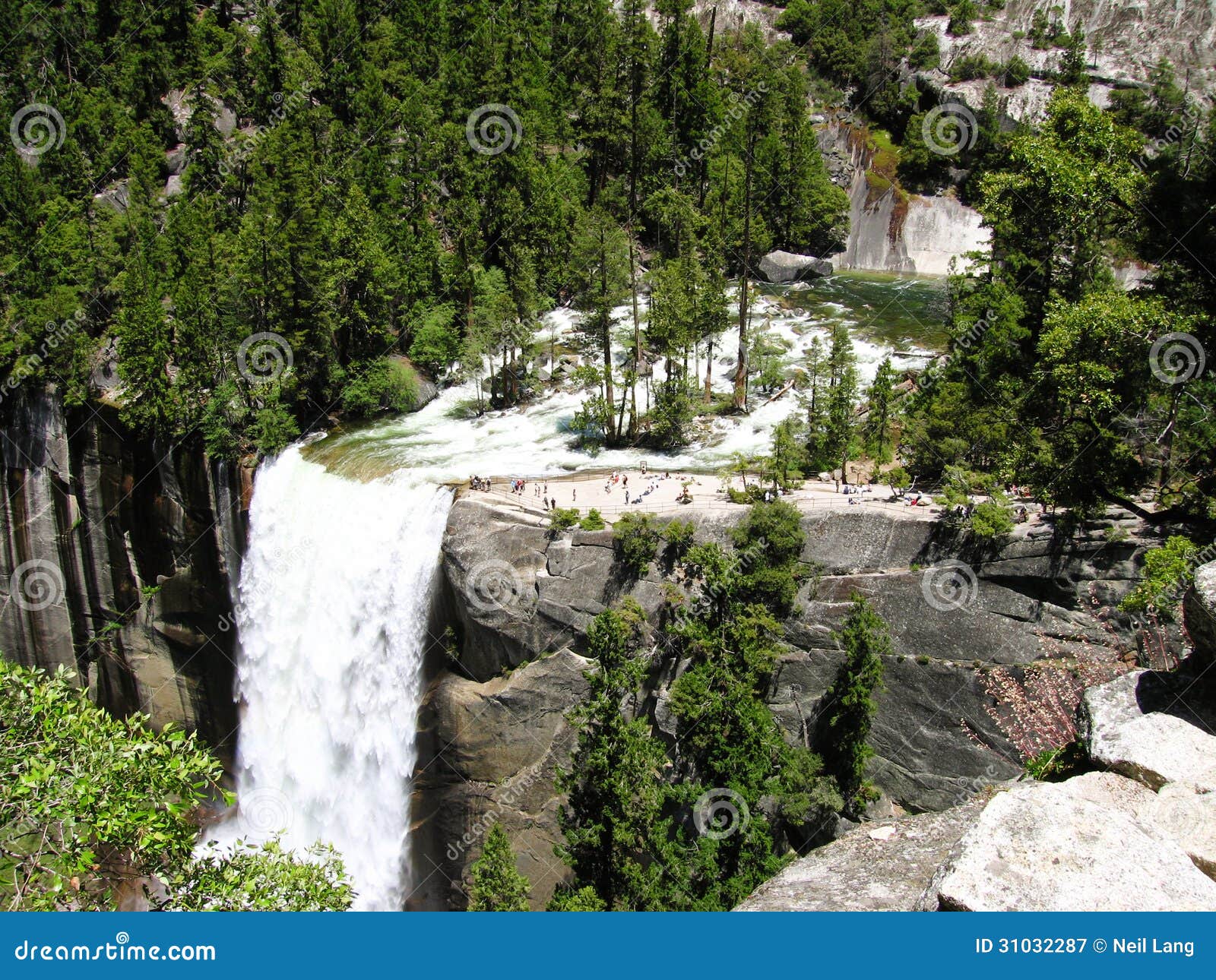 Vernal Fall, Yosemite National Park Stock Image - Image of vernal, snow ...