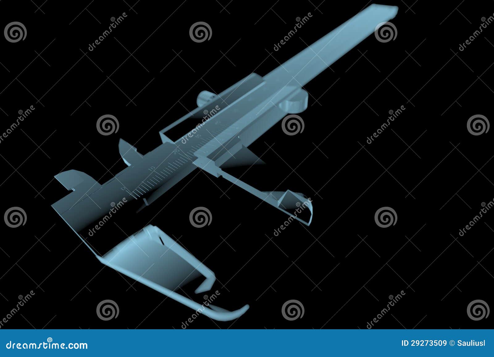 Vernier Caliper, Measuring Tool Cartoon Vector Illustration ...