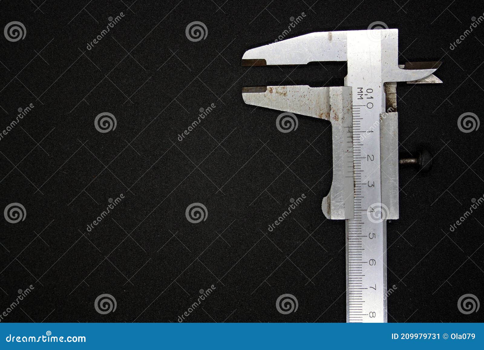 Caliper On Black Background Stock Photo | CartoonDealer.com #48854820