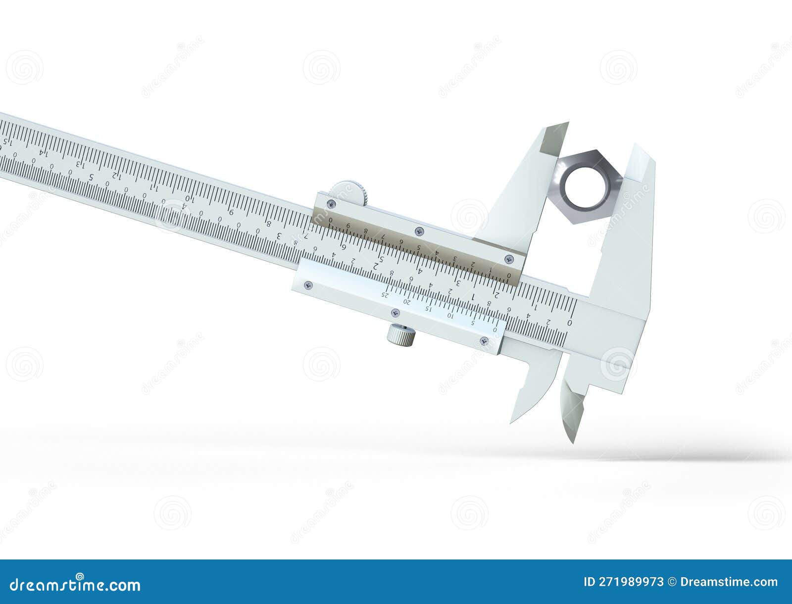 Caliper Measuring Tool Icon Showing Length And Width Stock Photo ...