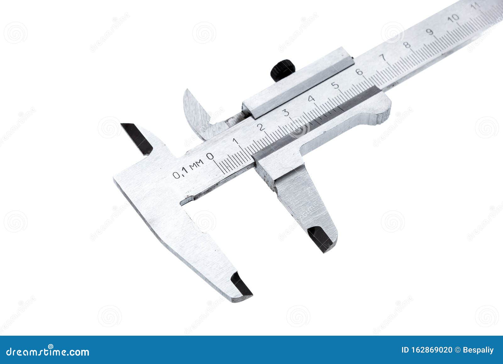 A Vernier Caliper Close Up Mechanical Tool. Stock Photo - Image of ...