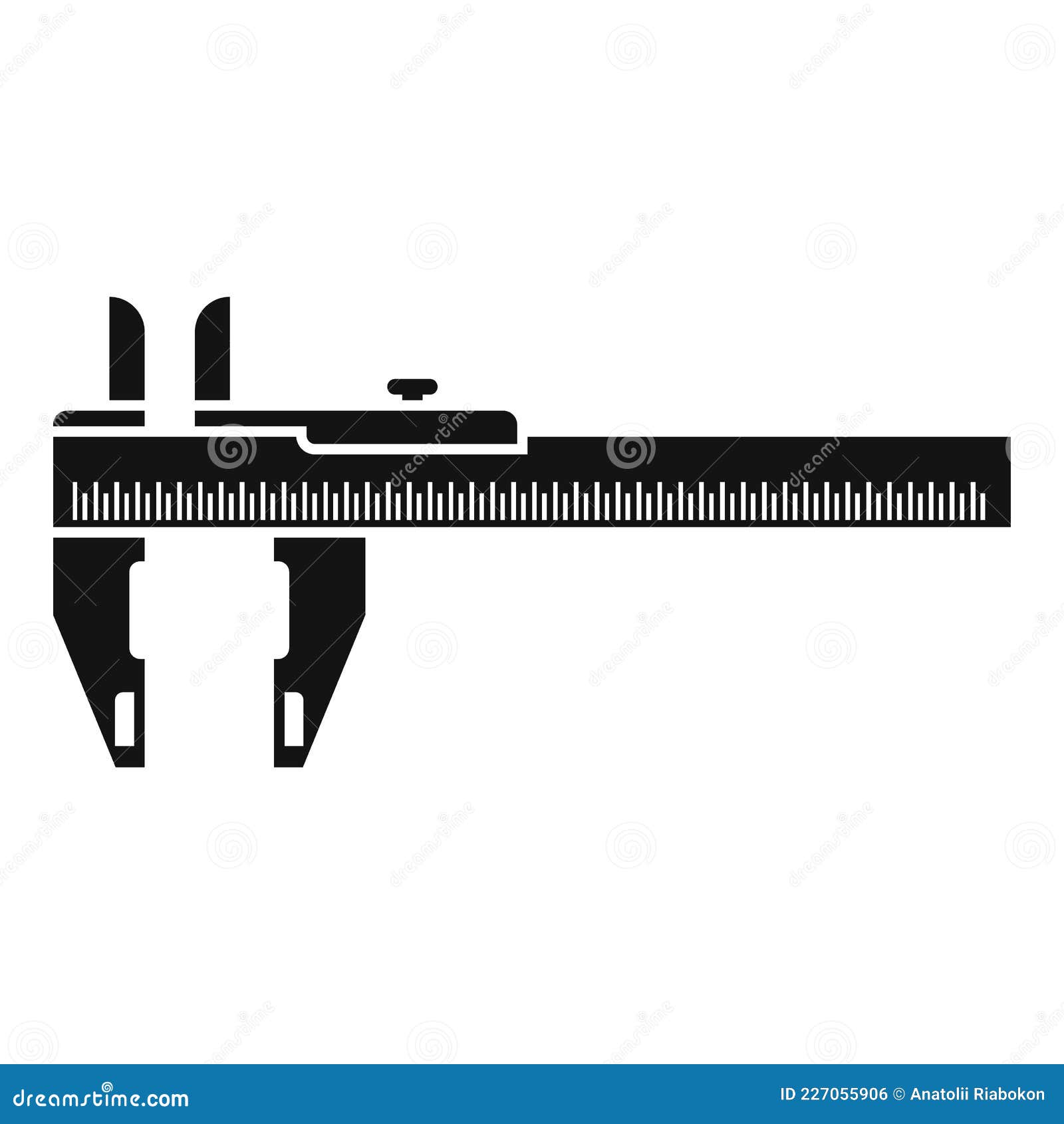 Vernier Caliper Icon Simple Vector. Dial Calliper Stock Vector ...
