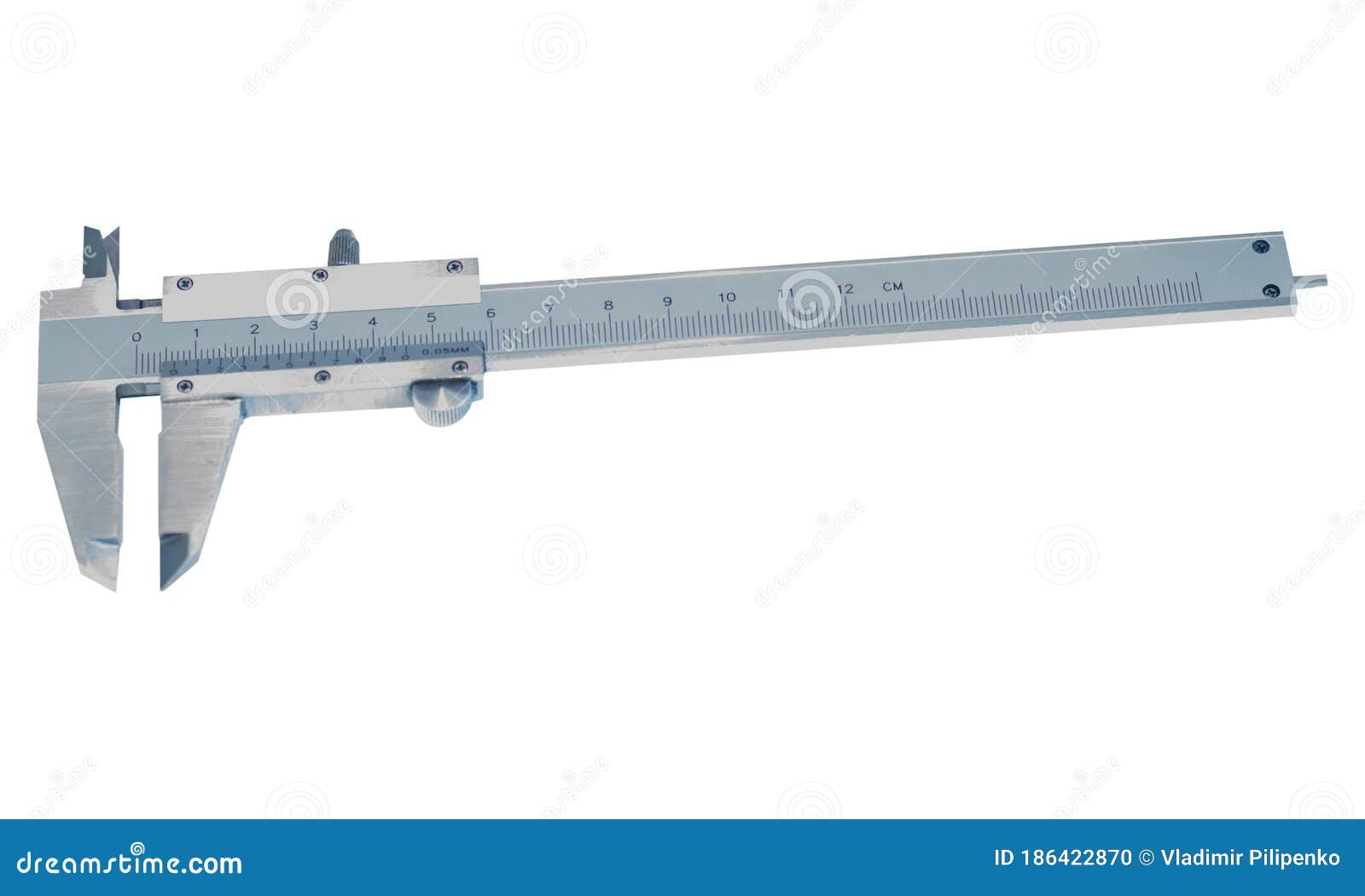 Vernier Caliper Isolated on White Background Stock Photo - Image of ...