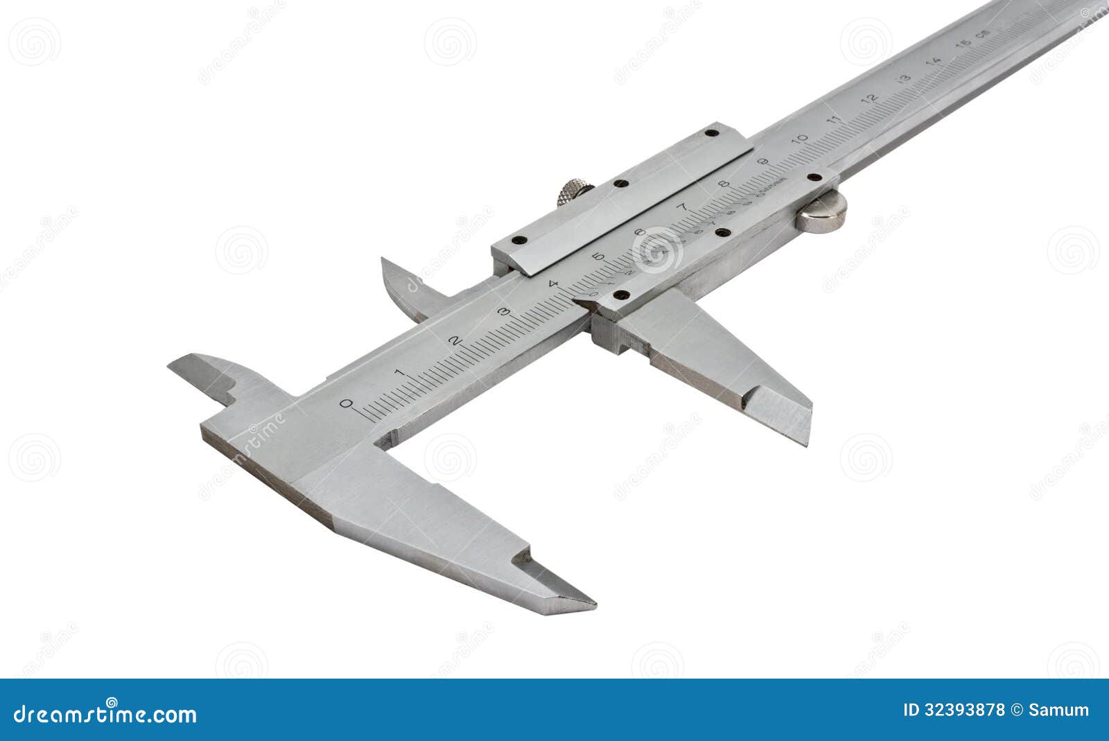 Vernier caliper stock photo. Image of silver, measurement - 32393878