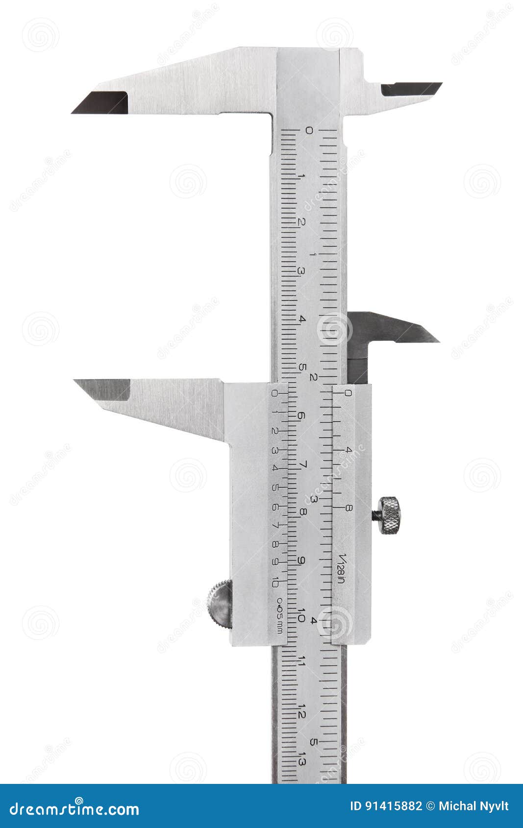 Vernier caliper stock photo. Image of instrument, scale - 91415882